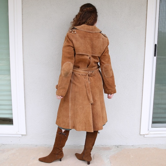 Beged-Or | Jackets & Coats | Vintage Genuine Suede Belted Coat | Poshmark